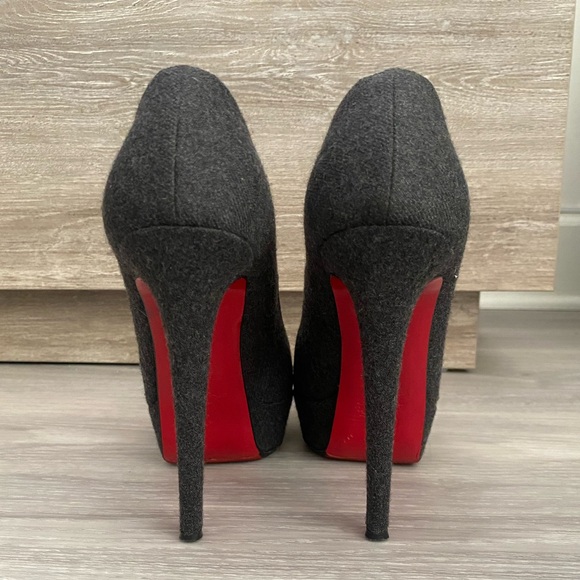 Christian Louboutin | Shoes | Christian Louboutin Wool Heels | Poshmark